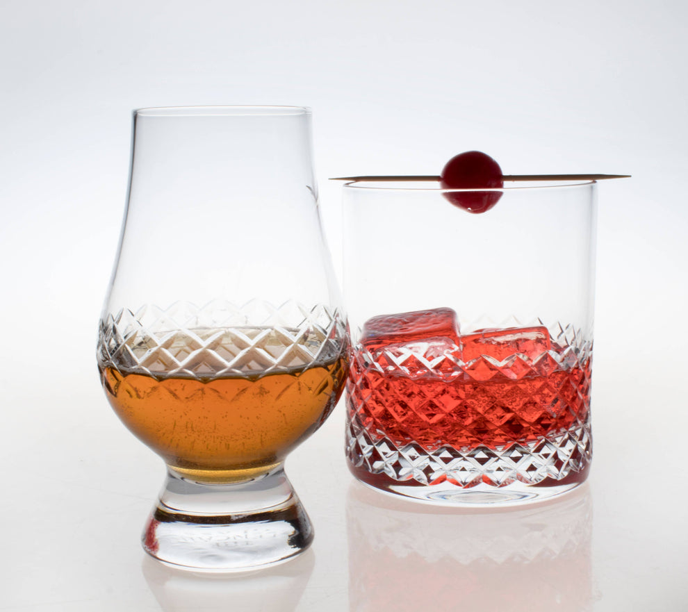 Diamond Scotch Whiskey Glencairn Glass – 6.75 oz – The Seasoned Olive