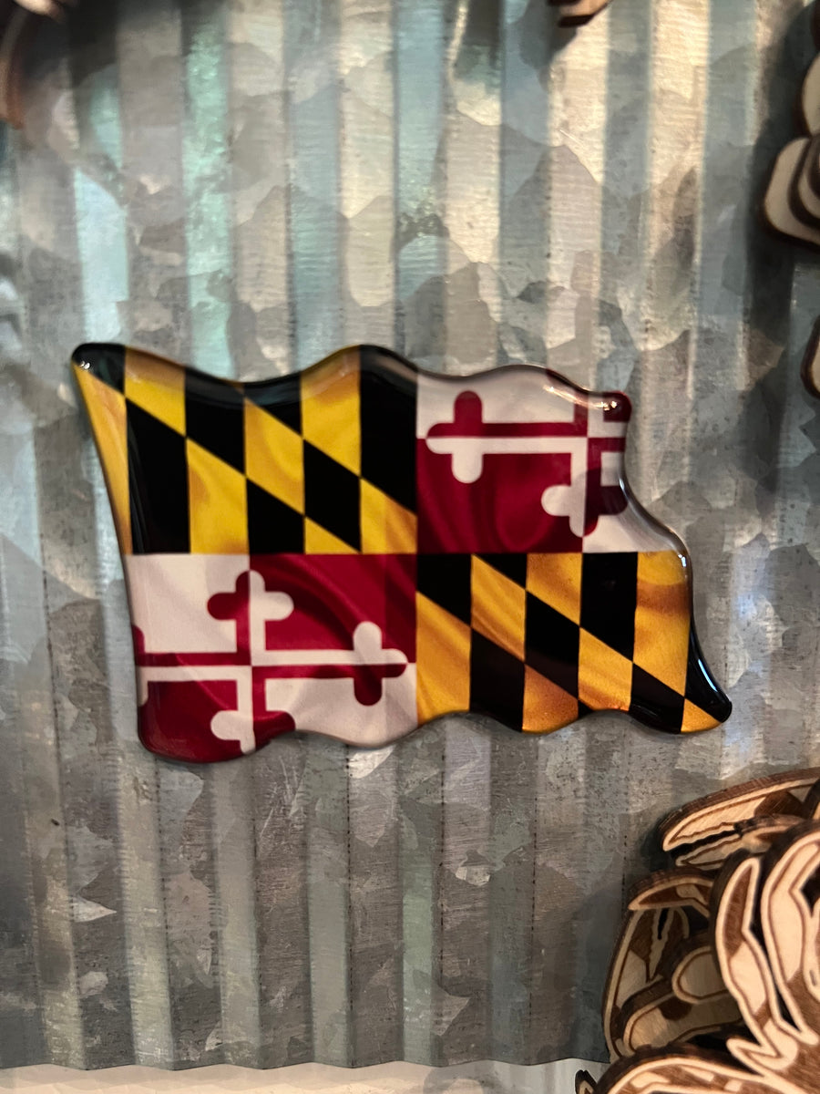 Maryland Flag Waving Magnet – The Seasoned Olive