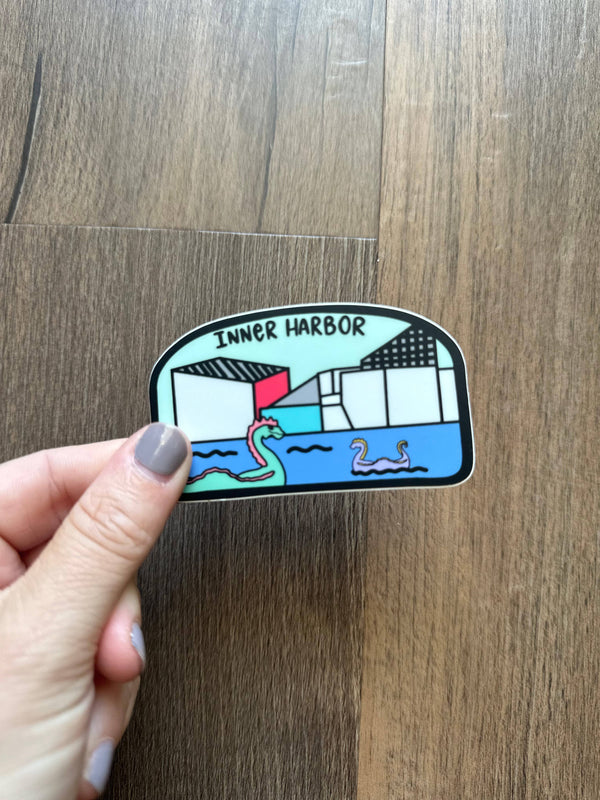the letters mdn - Inner Harbor Baltimore Maryland Badge Vinyl Sticker ...
